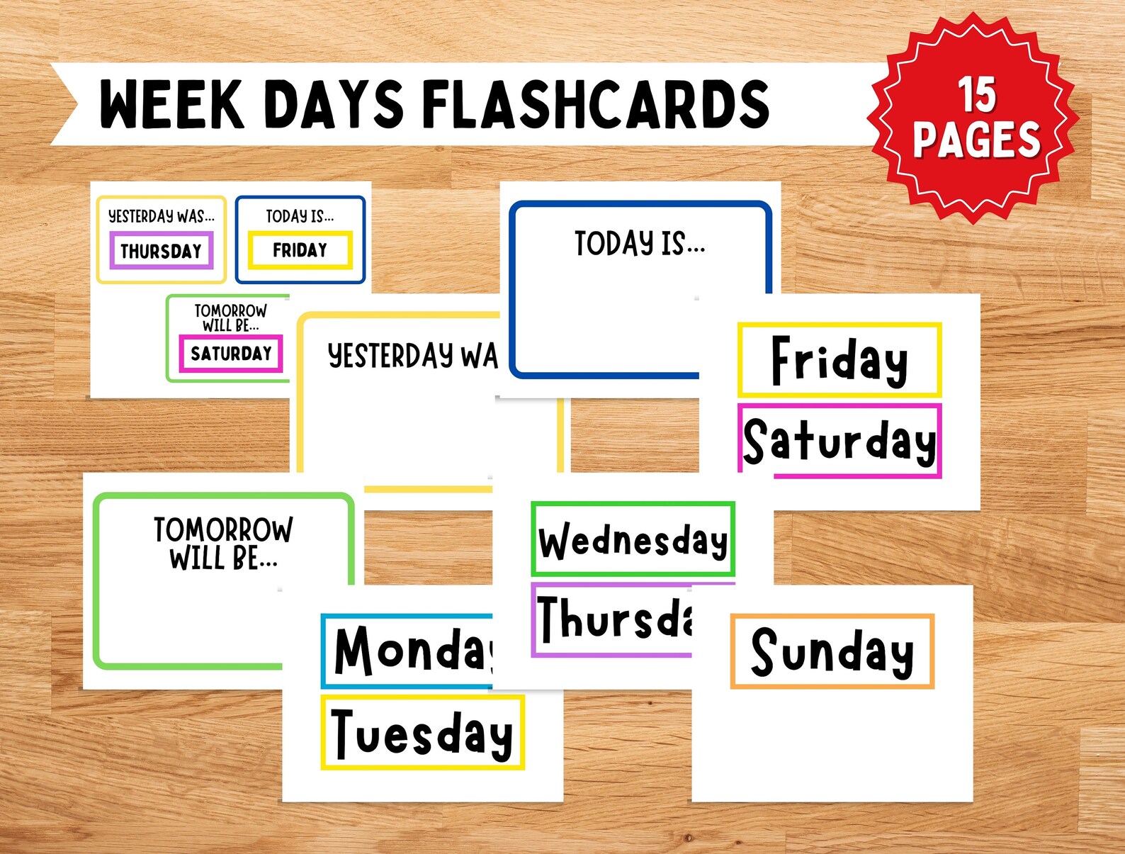 Kids Learning Flashcards Ultimate Bundle | +200 Pages | Printable ...