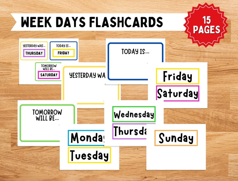 Kids Learning Flashcards Ultimate Bundle | +200 Pages | Printable ...