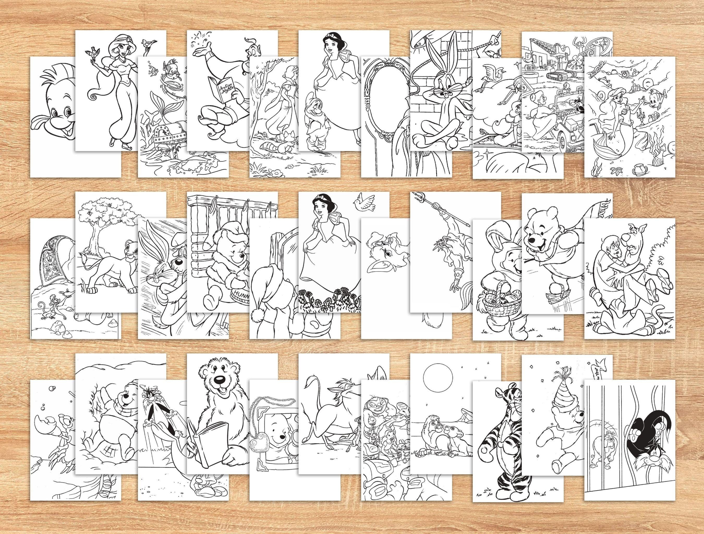 1100+ Coloring Pages | Various Famous Characters | Coloring Printables ...