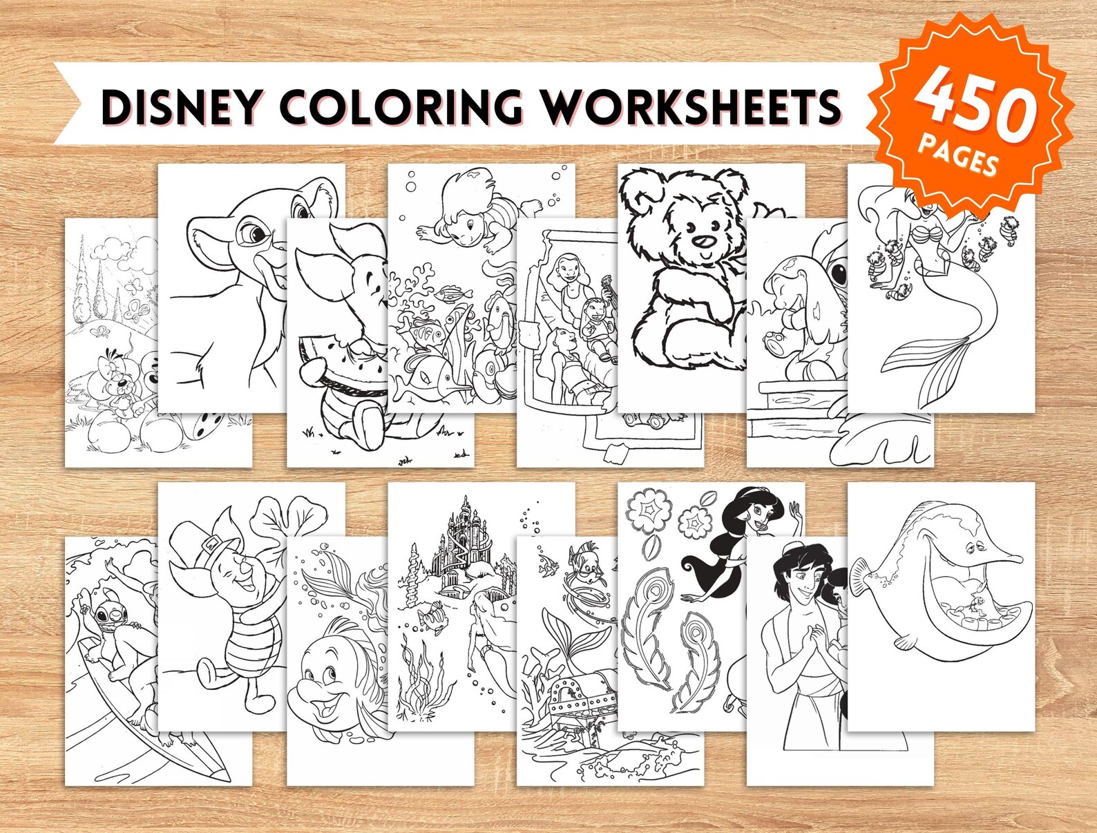 1100+ Coloring Pages | Various Famous Characters | Coloring Printables ...