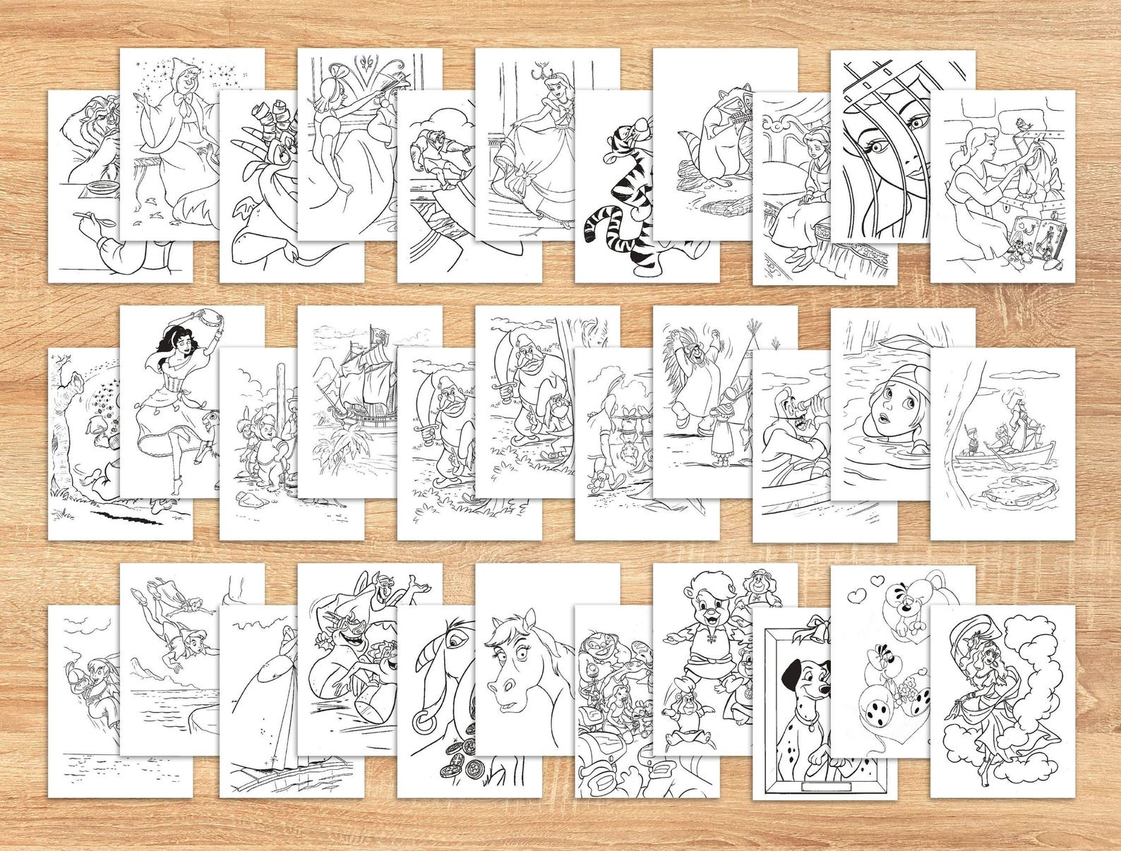 1100+ Coloring Pages | Various Famous Characters | Coloring Printables ...