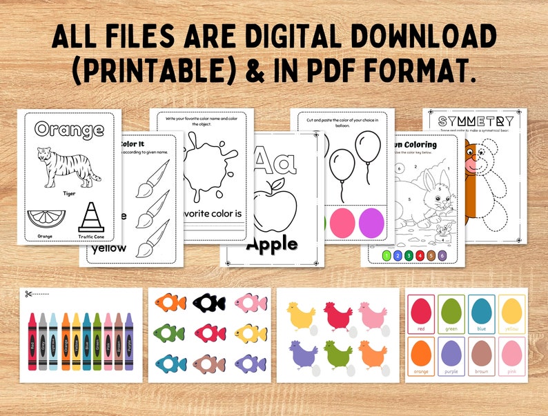 Kids Coloring and Activity Worksheets Ultimate Bundle! Printable ...