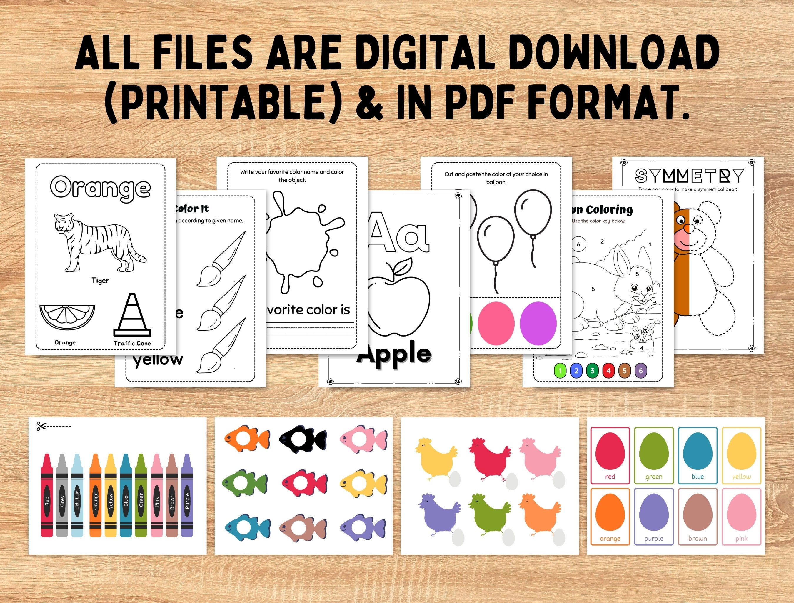 Kids Coloring and Activity Worksheets Ultimate Bundle! Printable ...