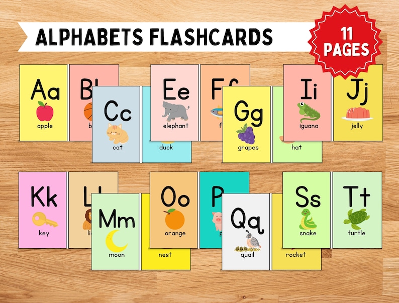 Kids Learning Flashcards Ultimate Bundle | +200 Pages | Printable ...