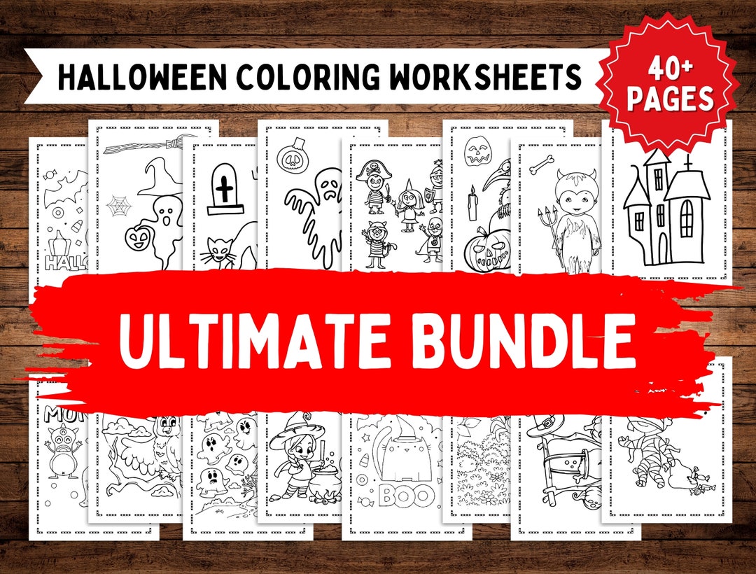 Halloween Coloring Pages for Kids: 40+ Printable Activity Sheets (PDF ...