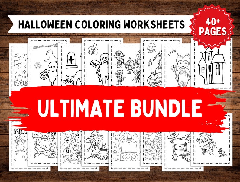 Halloween Coloring Pages for Kids: 40+ Printable Activity Sheets (PDF ...
