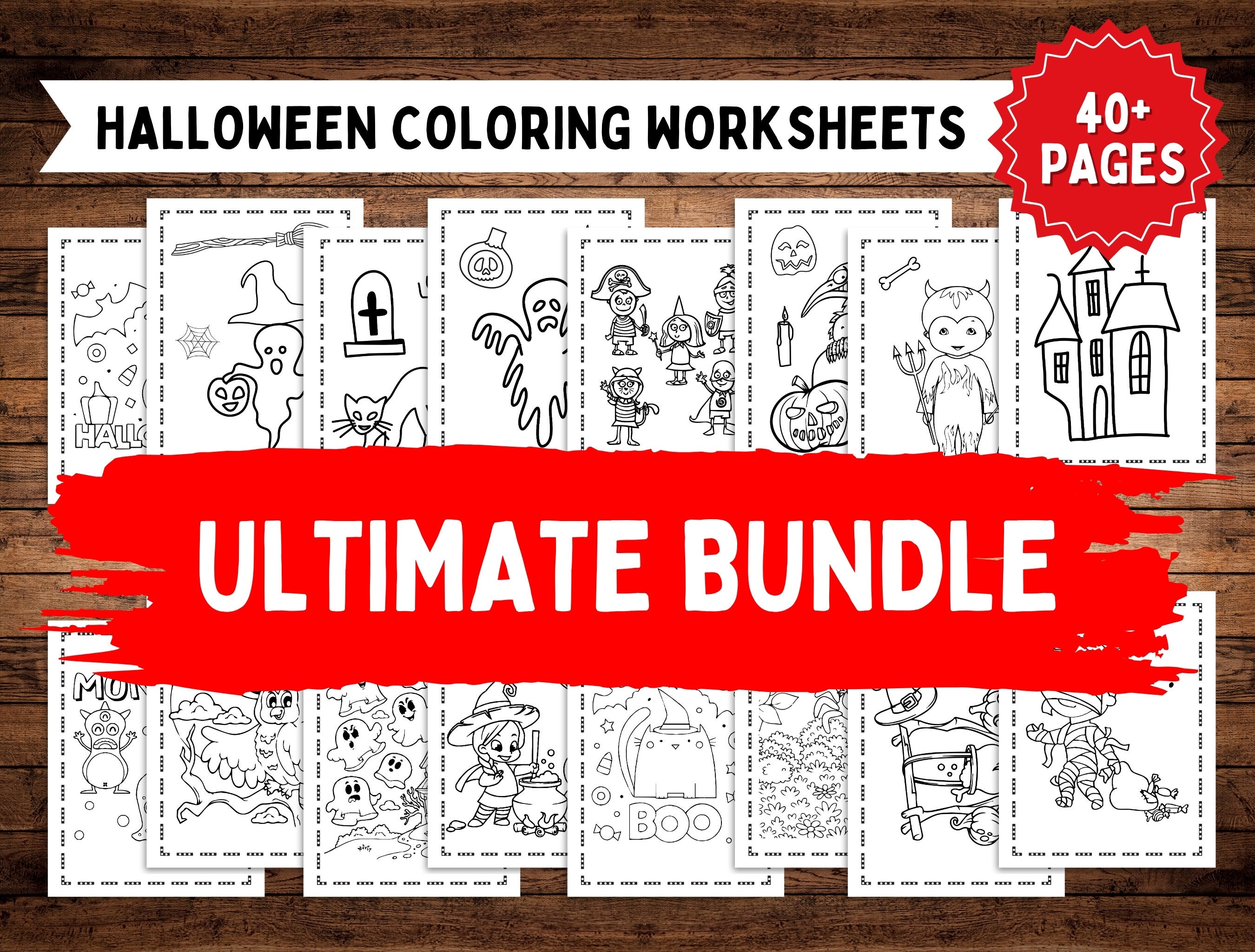 Halloween Coloring Pages for Kids: 40+ Printable Activity Sheets (PDF ...