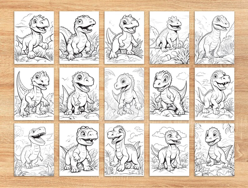 Dinosaur and Dragon Coloring Ultimate Bundle! | + Pages | Workbooks ...