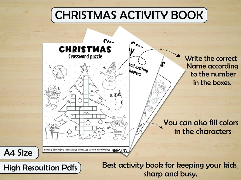 9 Christmas Big Bundle Activity Books, Printable Christmas Activities ...