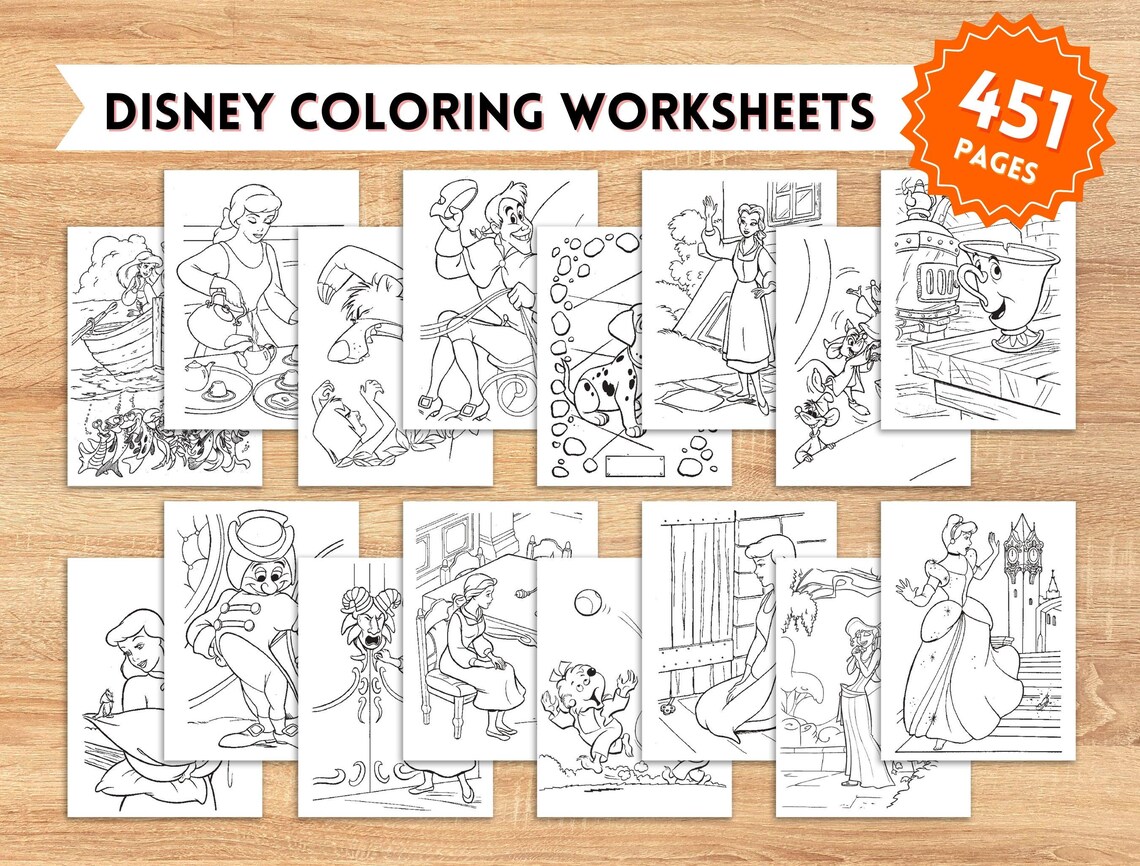 1100+ Coloring Pages | Various Famous Characters | Coloring Printables ...