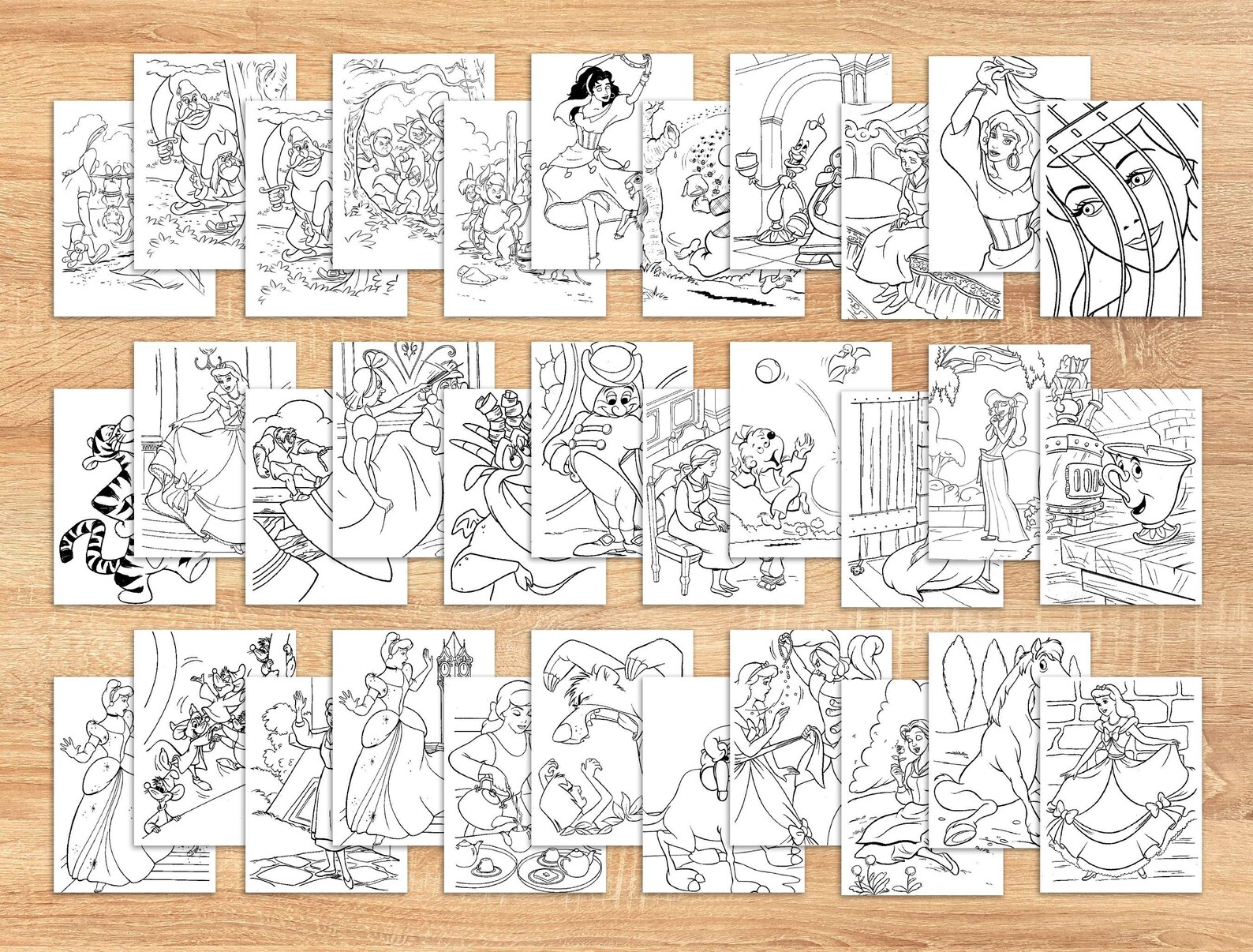 1100+ Coloring Pages | Various Famous Characters | Coloring Printables ...