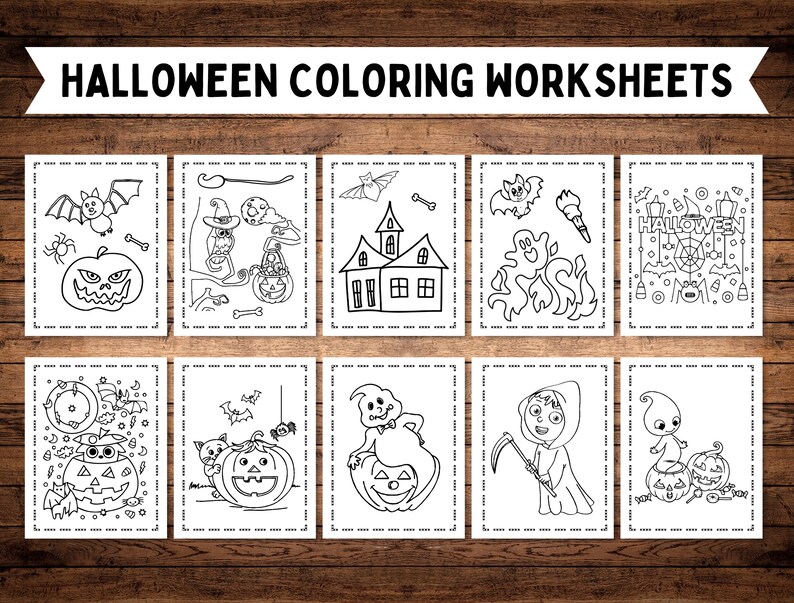 Halloween Coloring Pages for Kids: 40+ Printable Activity Sheets (PDF ...