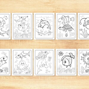 Under the Sea | Sea Animal Coloring Book Pages | 80+ Pages | Printable ...