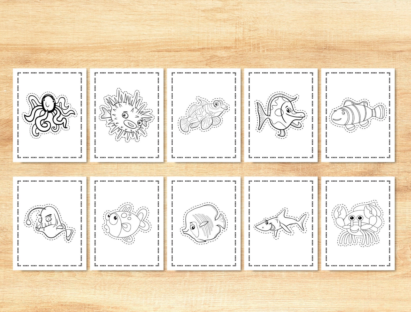 Under the Sea | Sea Animal Coloring Book Pages | 80+ Pages | Printable ...