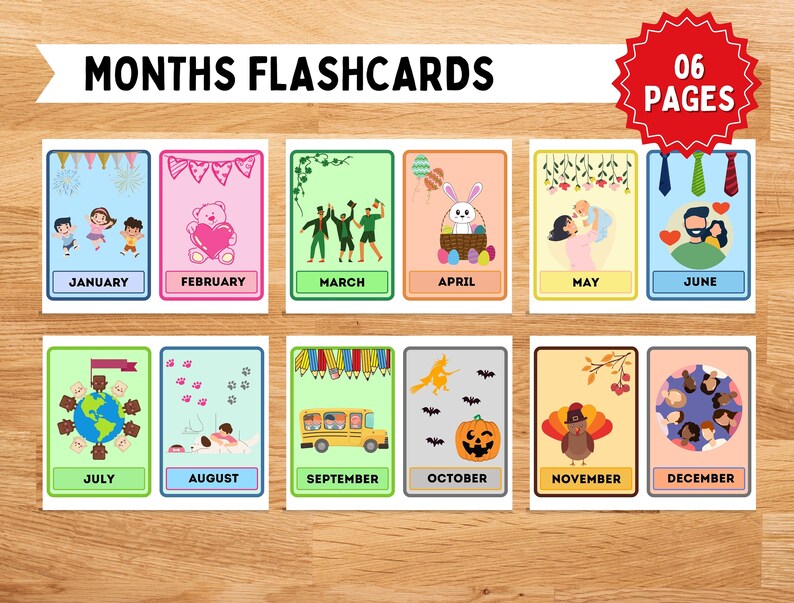 Kids Learning Flashcards Ultimate Bundle | +200 Pages | Printable ...
