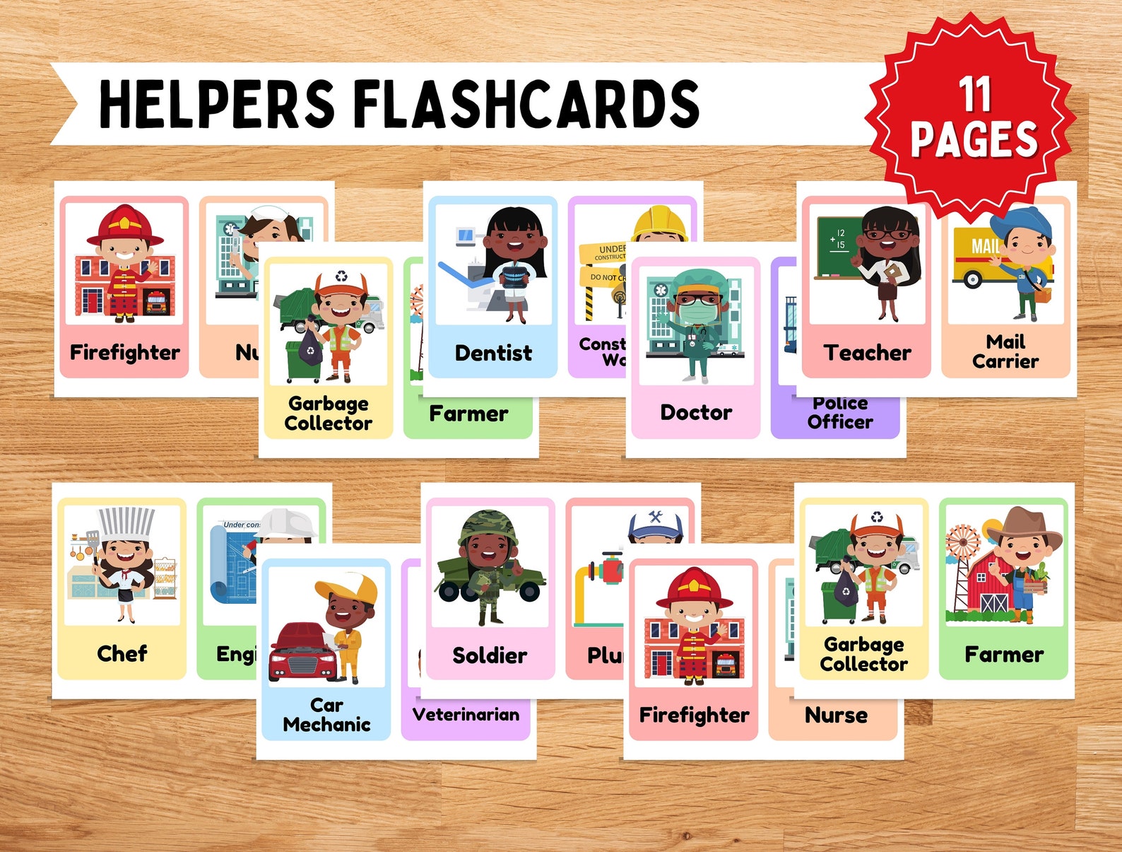 Kids Learning Flashcards Ultimate Bundle | +200 Pages | Printable ...