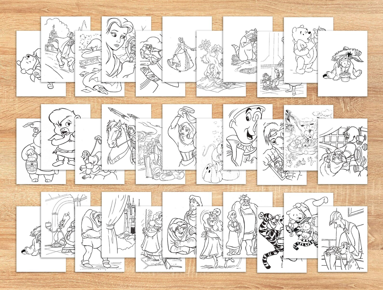 1100+ Coloring Pages | Various Famous Characters | Coloring Printables ...