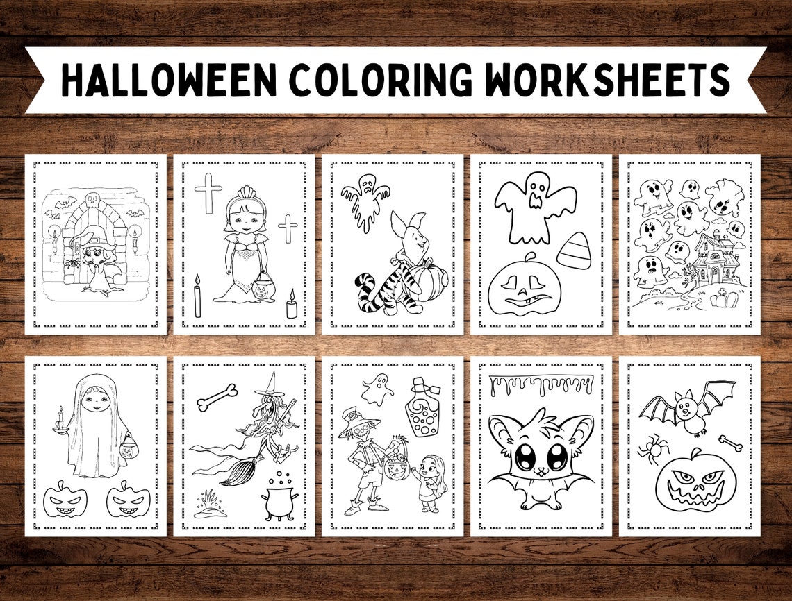 Halloween Coloring Pages for Kids: 40+ Printable Activity Sheets (PDF ...
