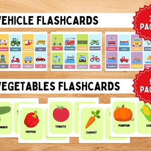 Kids Learning Flashcards Ultimate Bundle | +200 Pages | Printable ...