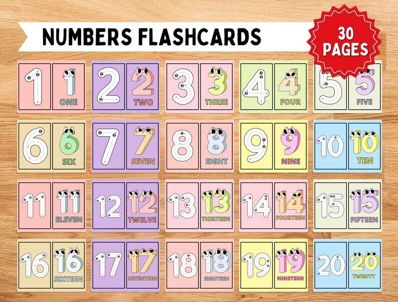 Kids Learning Flashcards Ultimate Bundle | +200 Pages | Printable ...