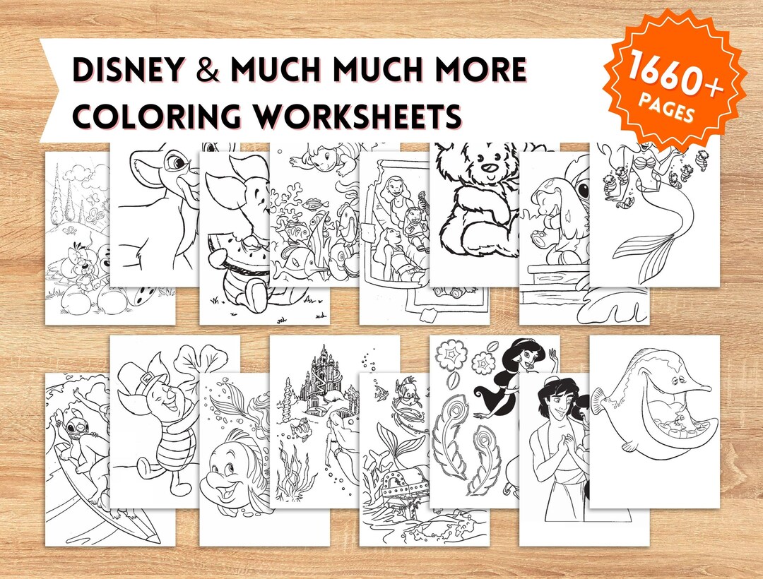 1660+ Famous Characters Coloring Pages: Printable Activity Book (PDF ...