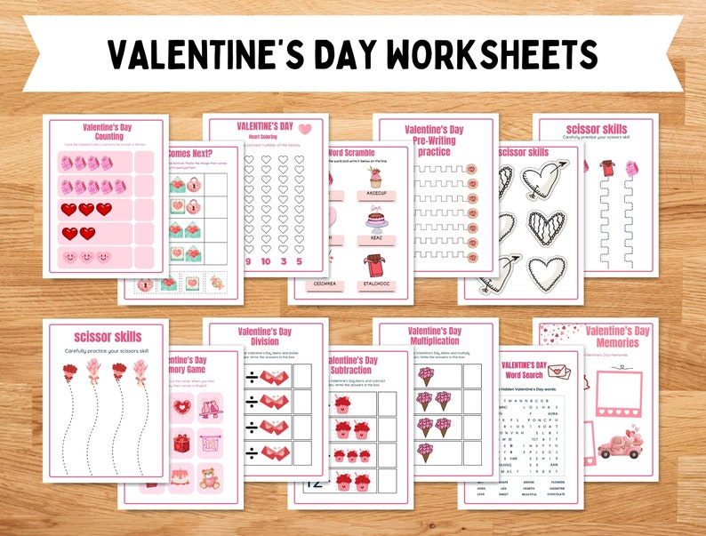 Valentine's Day Activity Bundle | 50+ Pages | Valentine's Day ...