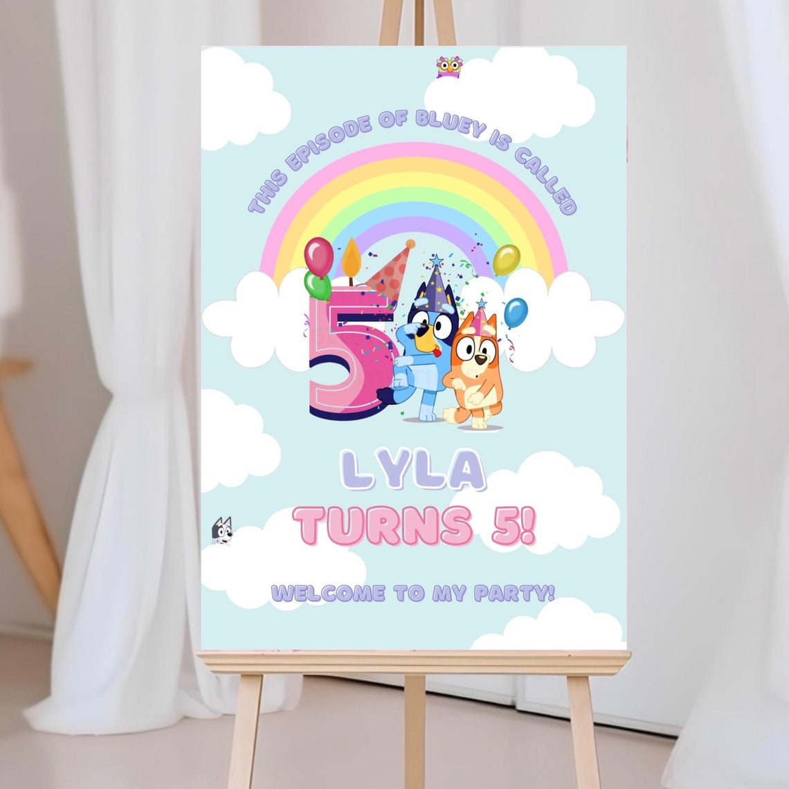 Bluey Welcome Birthday Boards - Etsy UK