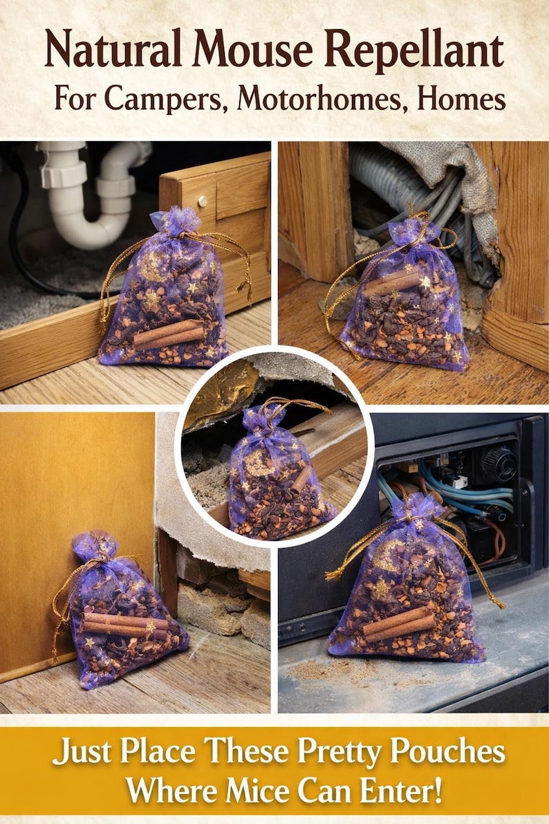 Natural Rodent and Mouse Repellent for Motorhome, Camper, RV, Storage ...