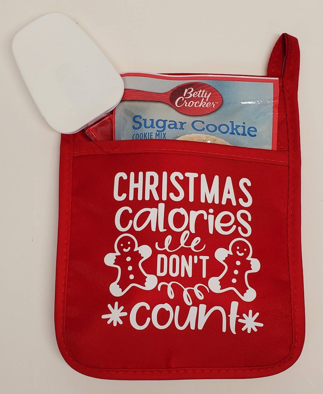 Christmas Calories Don't Count Hot Pad Cookie Gift Set Christmas Gift ...