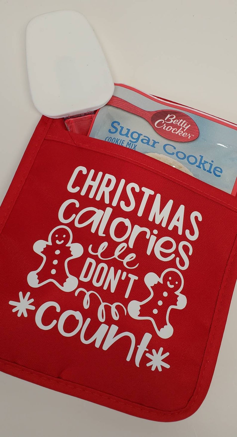 Christmas Calories Don't Count Hot Pad Cookie Gift Set Christmas Gift ...