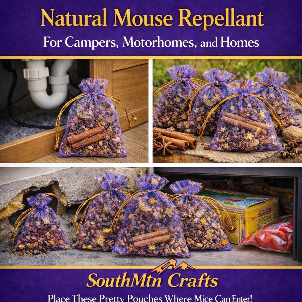 Natural Rodent and Mouse Repellent for Motorhome, Camper, RV, Storage ...