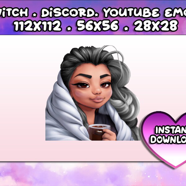 Women Coffee Emote - Etsy