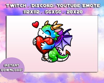 Chibi Dragon Emote - Etsy