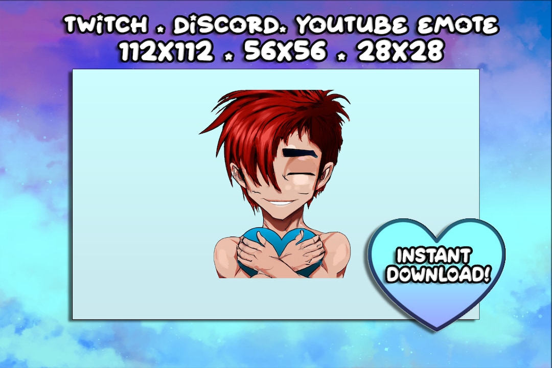 Buff Guy Heart Hug Twitch Emote Show Your Viewers Some Love - Etsy