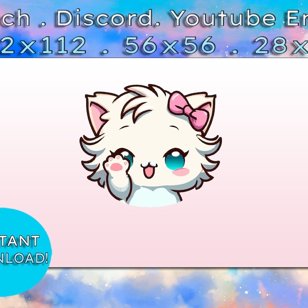 Hallo Kitty Emote - Etsy