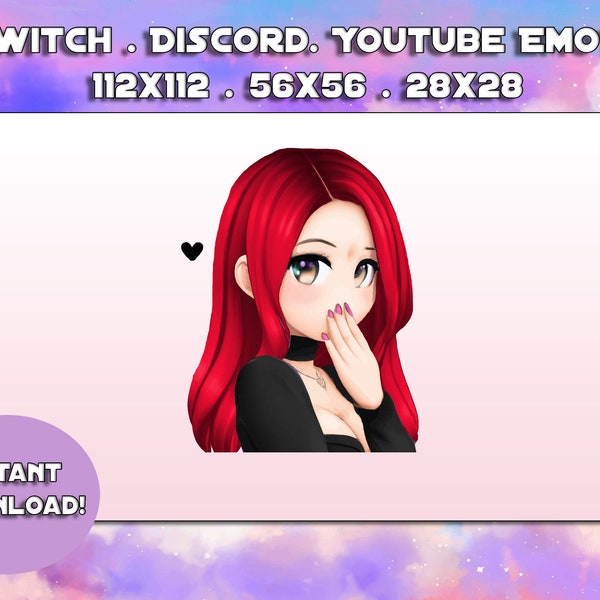 Blushing Emote Twitch - Etsy