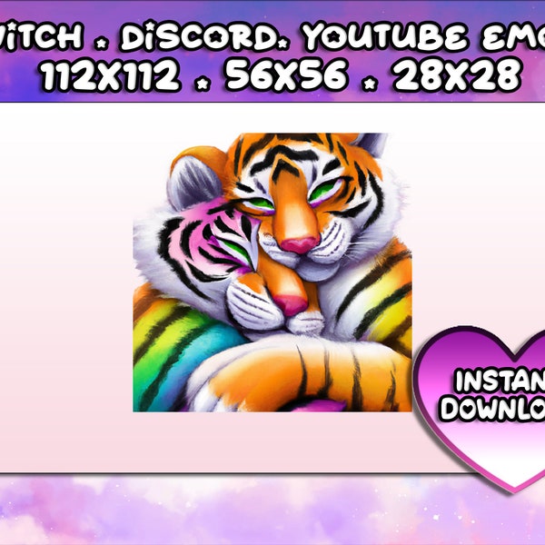 Twitch Emote Tiger - Etsy