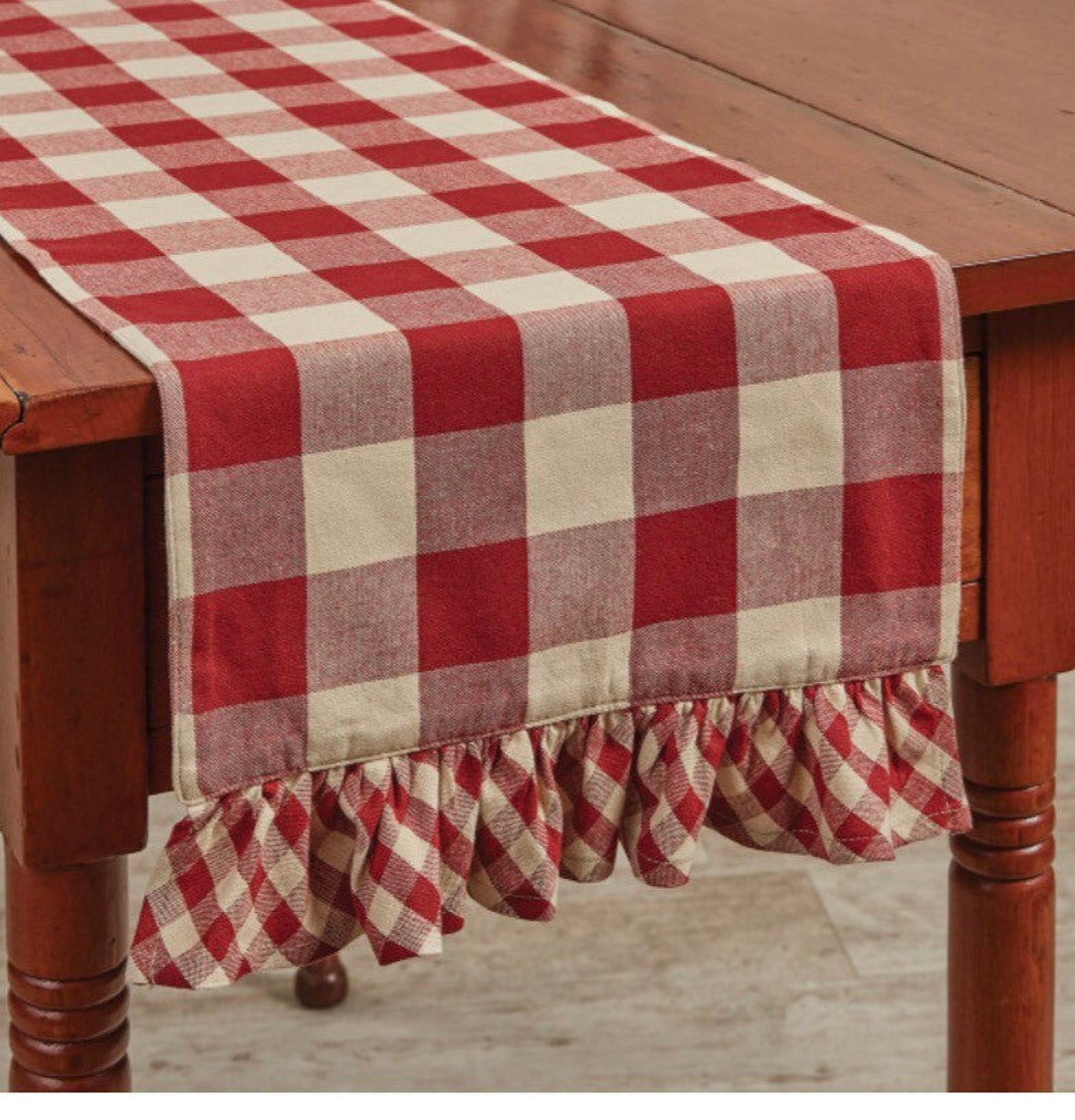 Wicklow Ruffled Table Runner 13 X 42 L New - Etsy