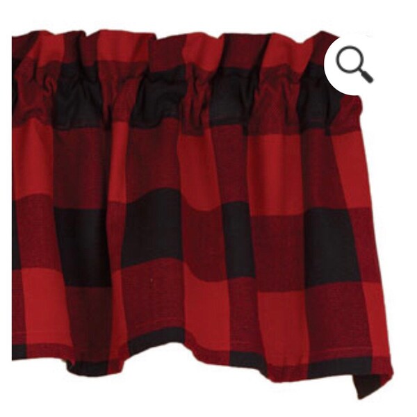Buffalo Check Valance - Etsy