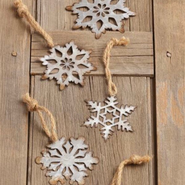 Metal Snowflakes - Etsy