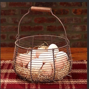 Wire Egg Basket - Etsy