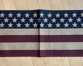 Burlap American Flag - Etsy