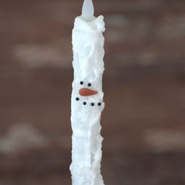 Snowman Candle - Etsy