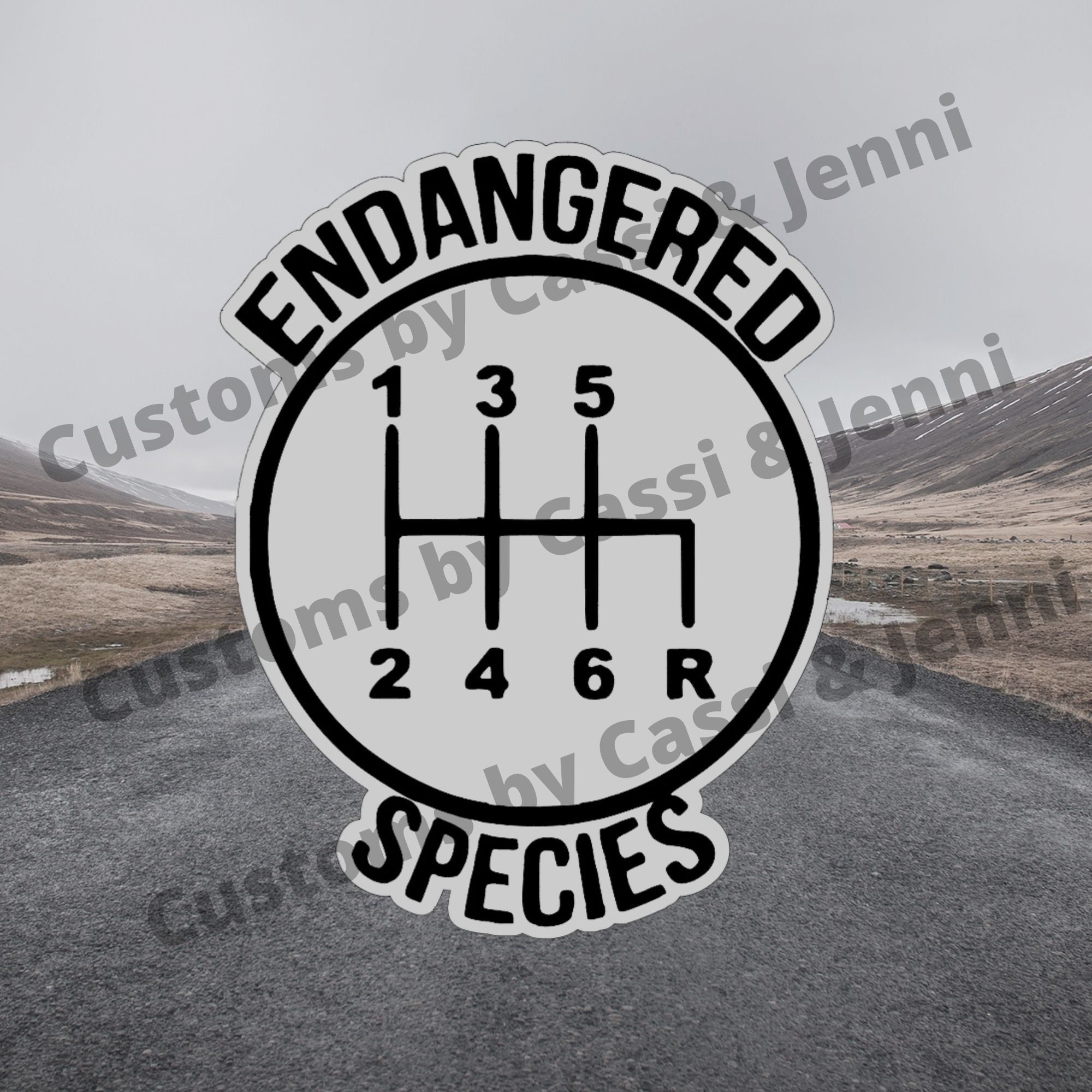 Endangered Species Stick Shift PNG JPG SVG - Etsy