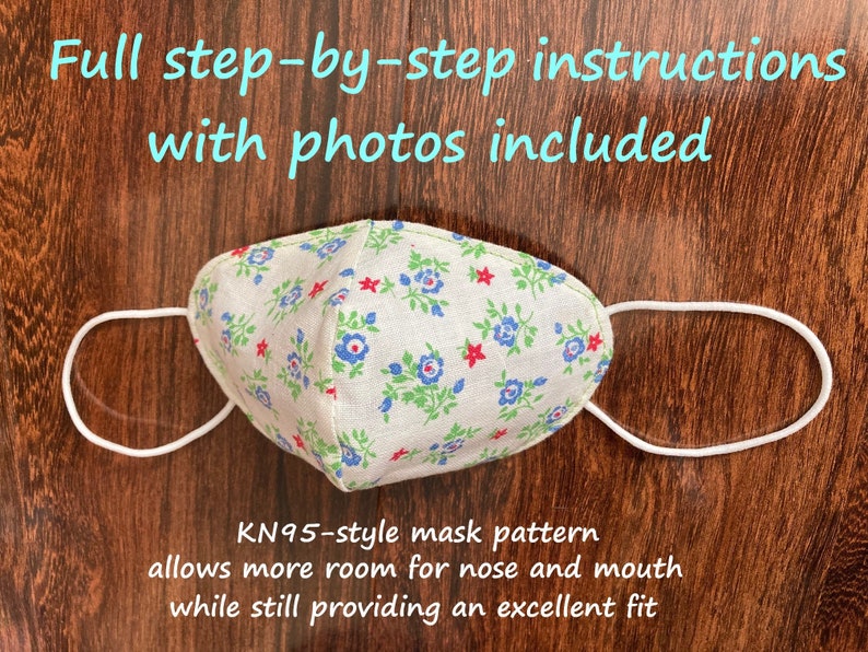 Quick Printable Pattern PDF + Full Instructions, 3 Sizes Included for ...