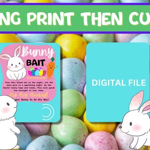 Bunny Bait Card PNG, Bunny Food Printable PNG File, Digital, Easter ...