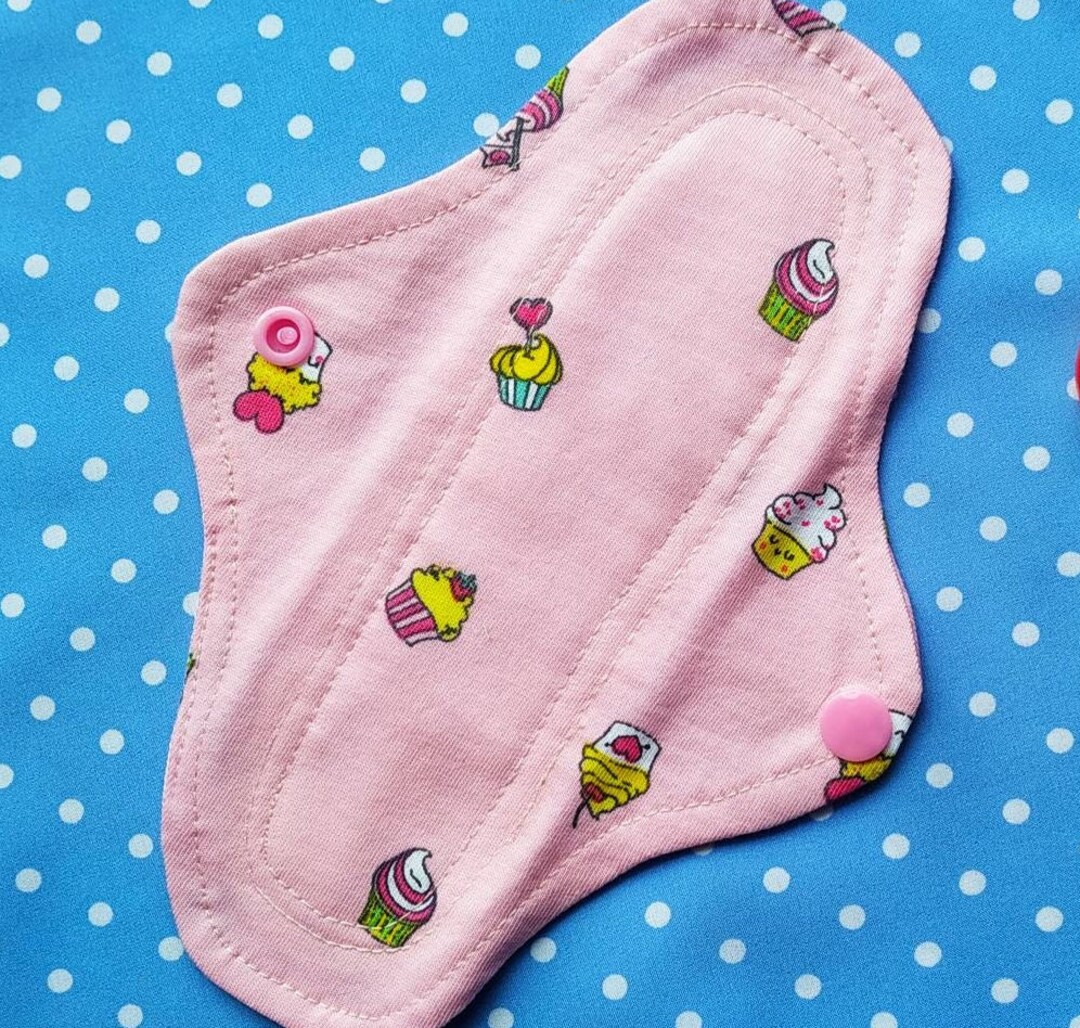 Cloth Mini Pads, Pink Reusable Mini Pads, Reusable Panty Liners ...