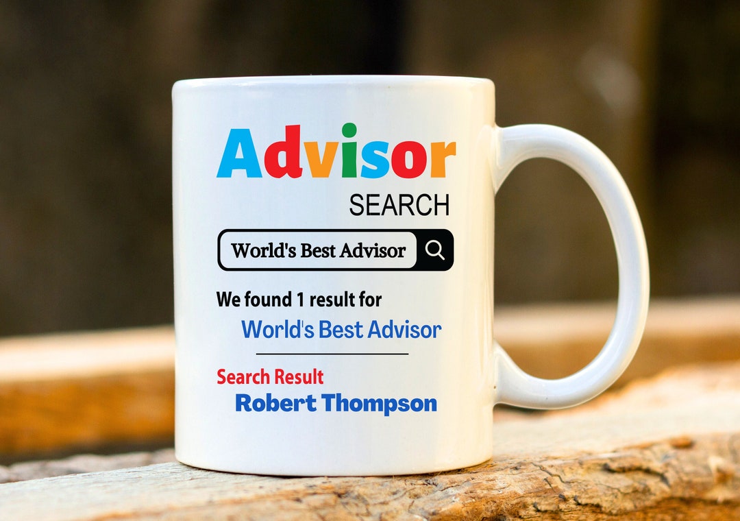 World's Best Advisor Mug. Personalised Advisor Gift. Gift for Advisor ...