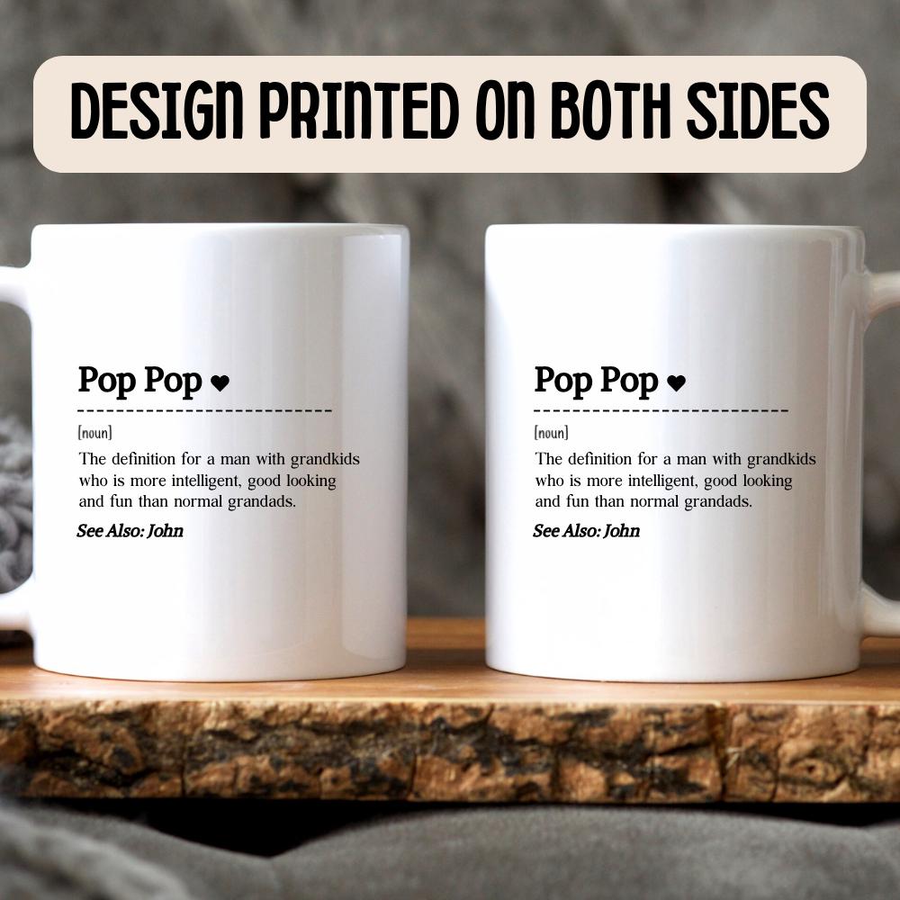 Pop Pop Mug - Funny Personalised Grandpa Gift, Custom Coffee Cup, Gift ...