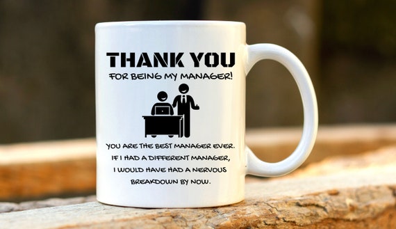 Thank You Manager Mug. Best Manager Gifts. Cup for Project - Etsy